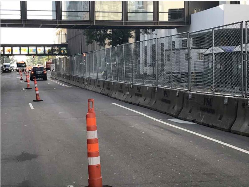Construction Barrier Fence Protects Xcel Energy Street Project ...